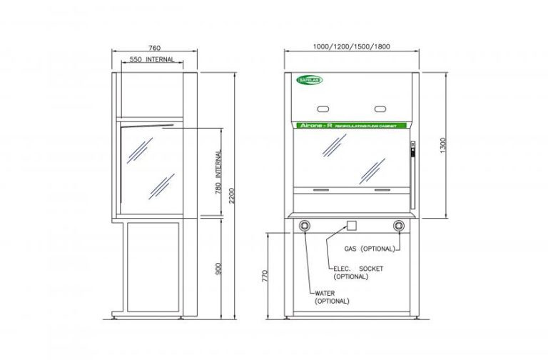 Airone R Ductless (recirculating) Fume Cupboard | Safelab